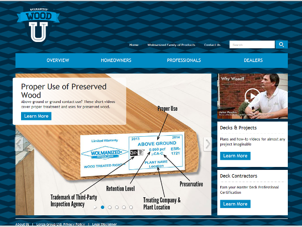 Arch Wood Protection Rolls Out Wolmanized® Wood “U” Learning Series