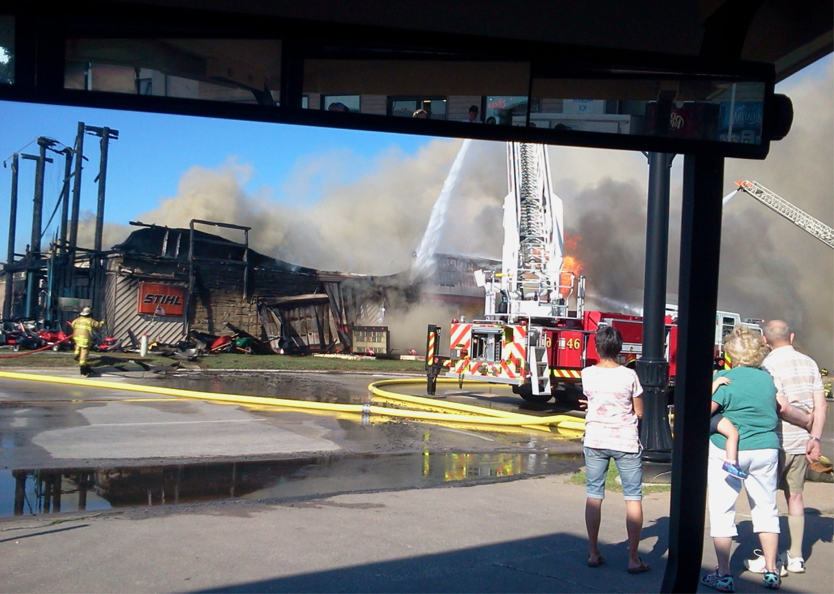 Anchor Lumber Reopens Day After Fire
