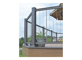 Vertical railing from Key-Link Fencing & Railing